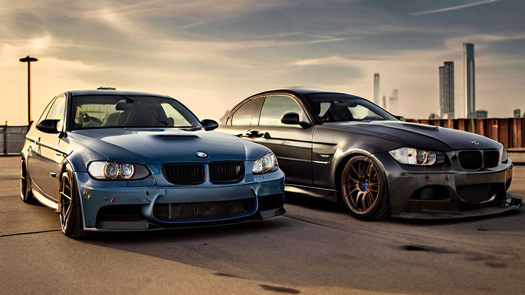 Blue bmw e90 and silver bmw e46 Racing in Chicago streets by Yusuf ...