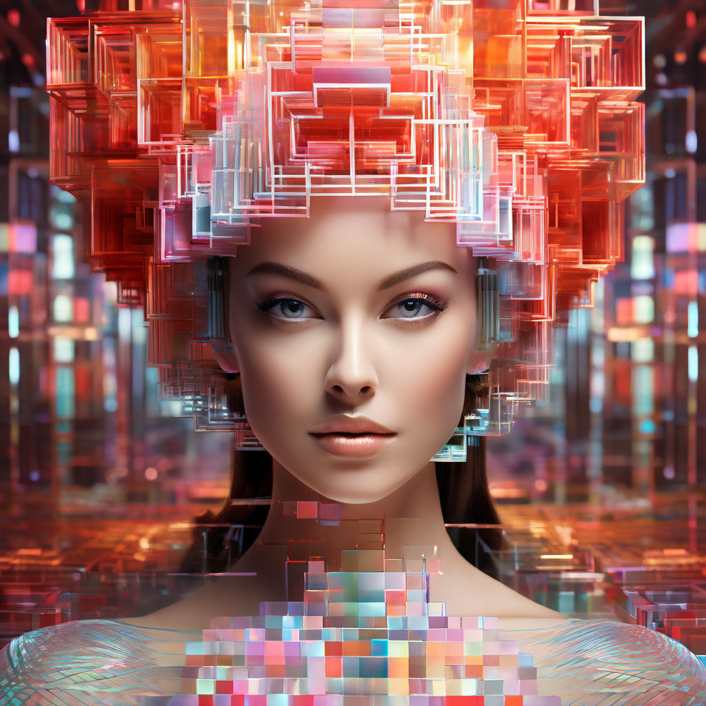 Create a mesmerizing 3D cube where rows of a quantum grid da... by Ys ... Create a mesmerizing 3D cube where rows of a quantum grid da... by Ys ...