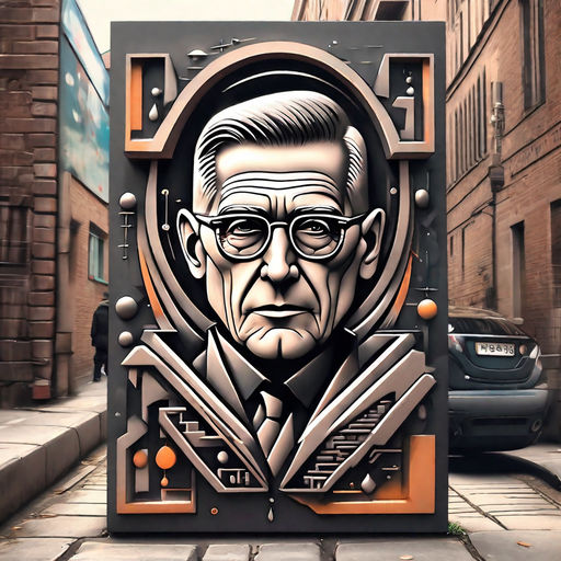 A character logo minimalist totem street art 3D symbol Graff... by ...