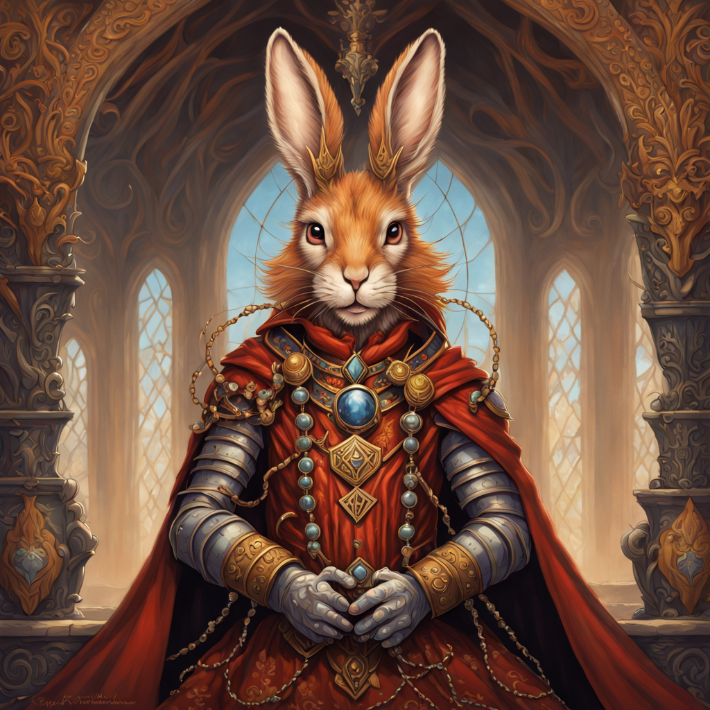 Anthropomorphic hare with reddish fur by CJ - Playground