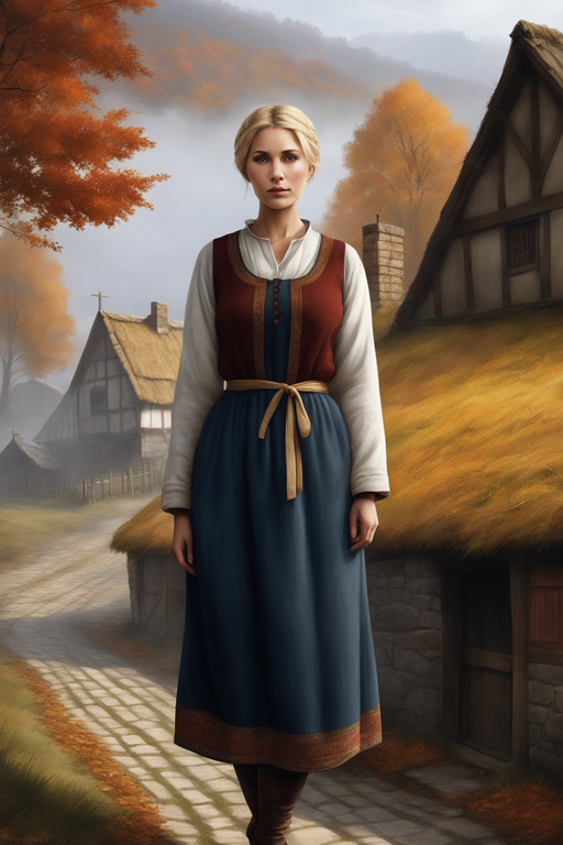 Female human villager by Oskari Mahlio - Playground