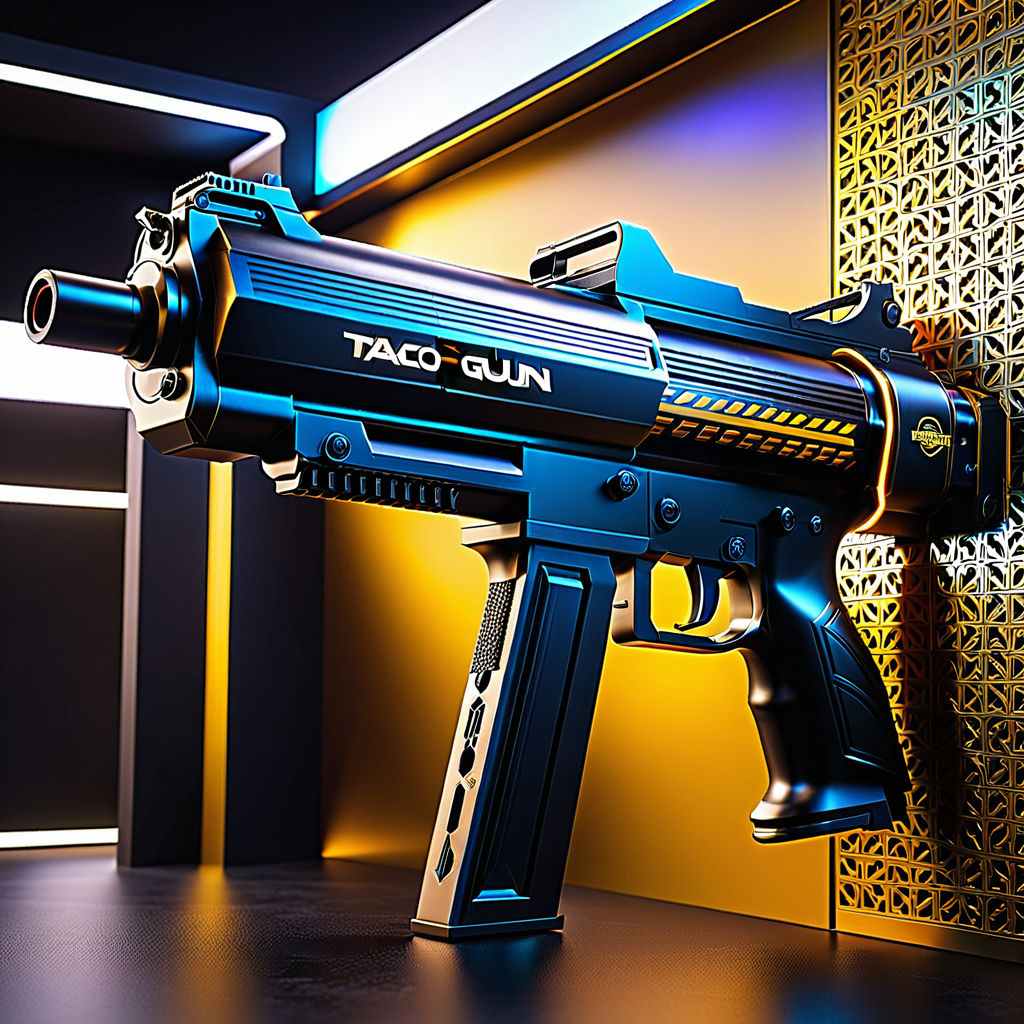 Make a design for a new taco gun make it look like it's stan... by ...