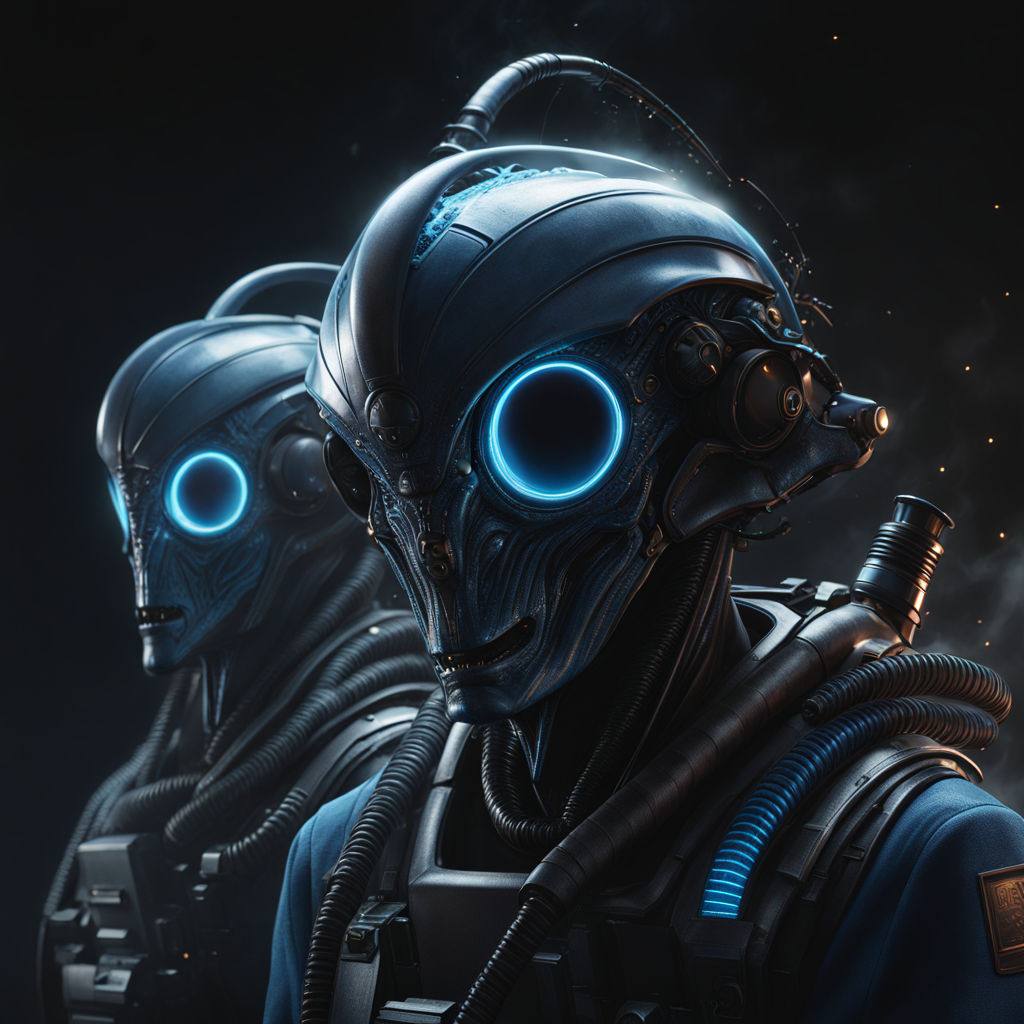 Alien face by Piotr W - Playground