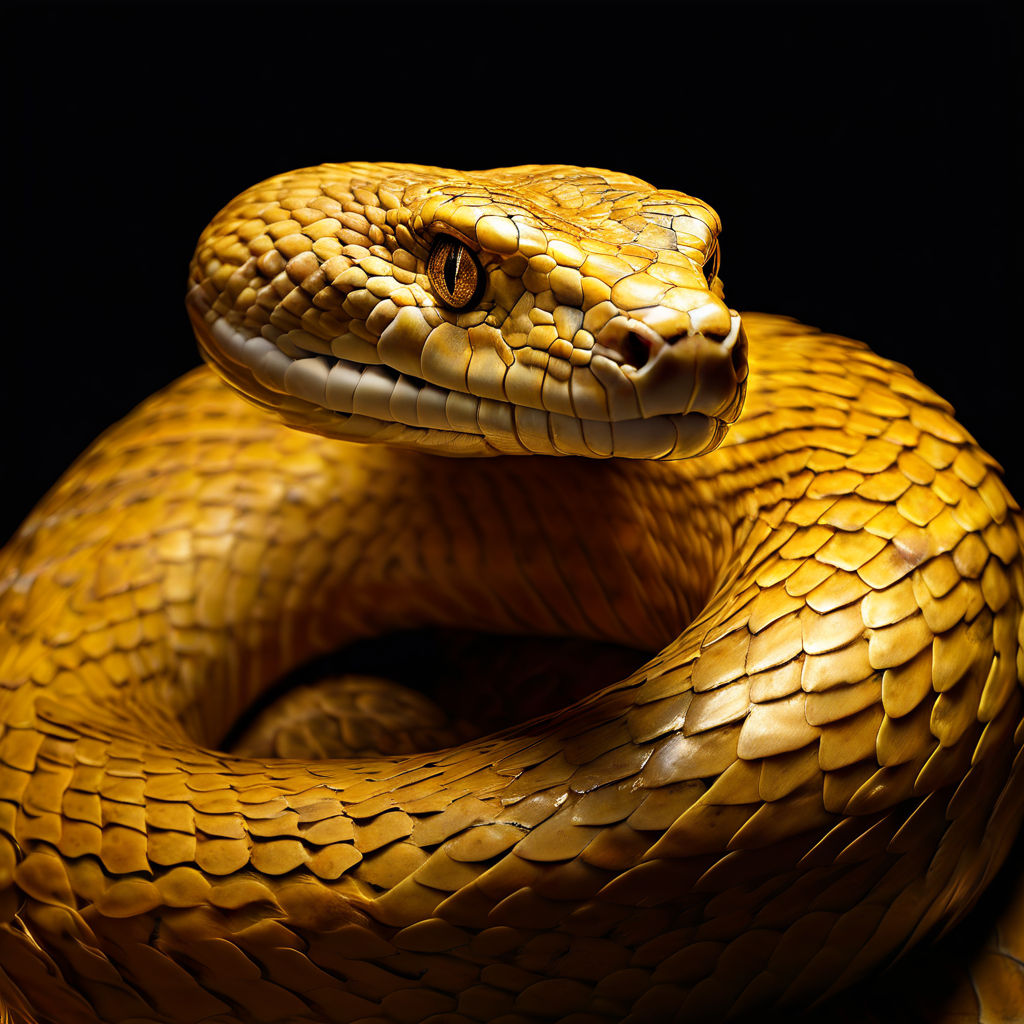 A big golden snake full straight lengthy body by mohit singh - Playground