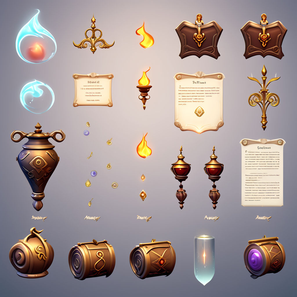 Game asset sheet by Paweł Ambroziak - Playground