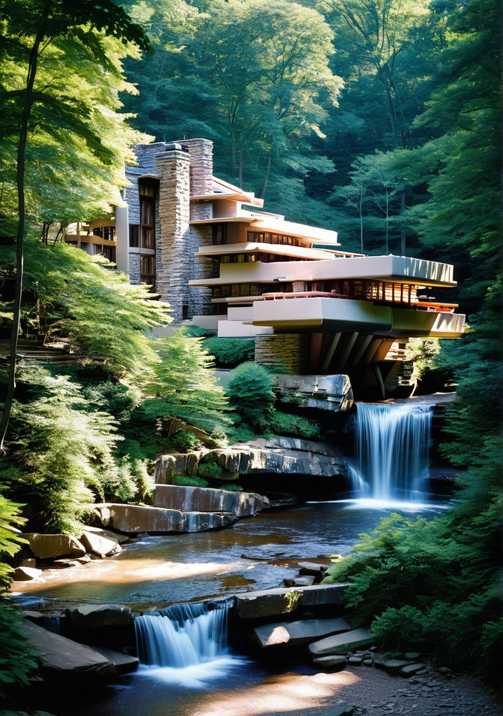 Ansel Adams-style photography showcasing Frank Lloyd Wright'... by ...