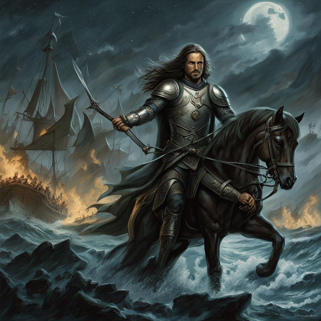 "Depict Aragorn in the guise of 'Thorongil by Joshua Latham - Playground
