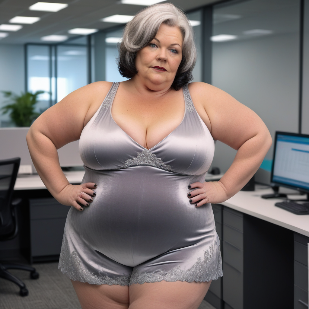 Fat overweight 50 year old white granny by HarvardBlue - Playground