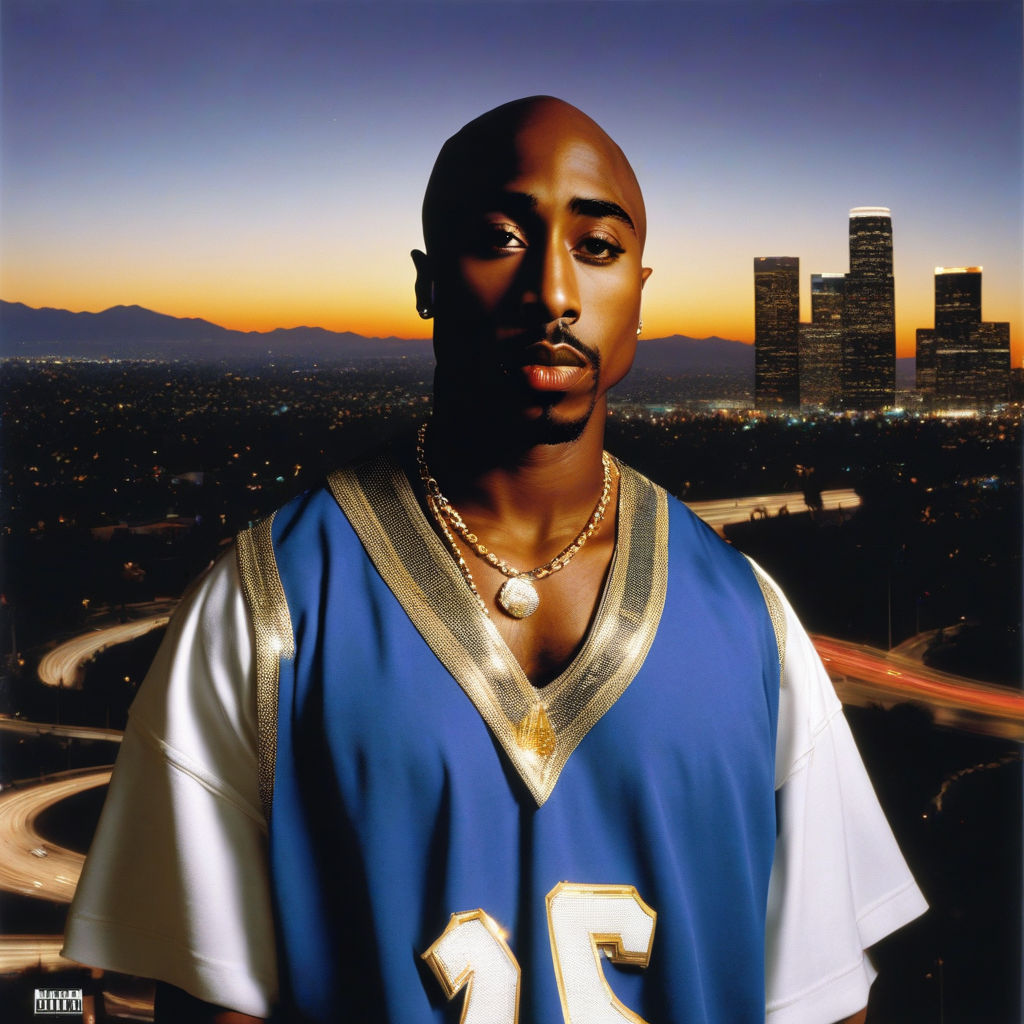2pac look at the sky in Los angeles by studio cookup - Playground
