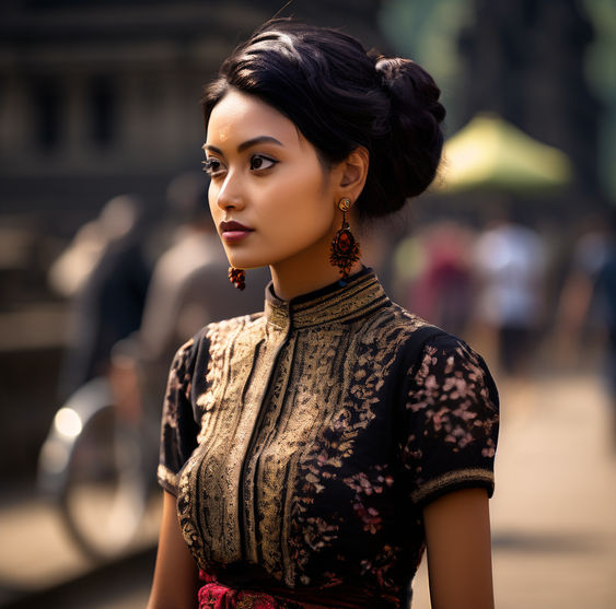 A young Indonesian with javanese face woman RA Kartini by Gerina ...