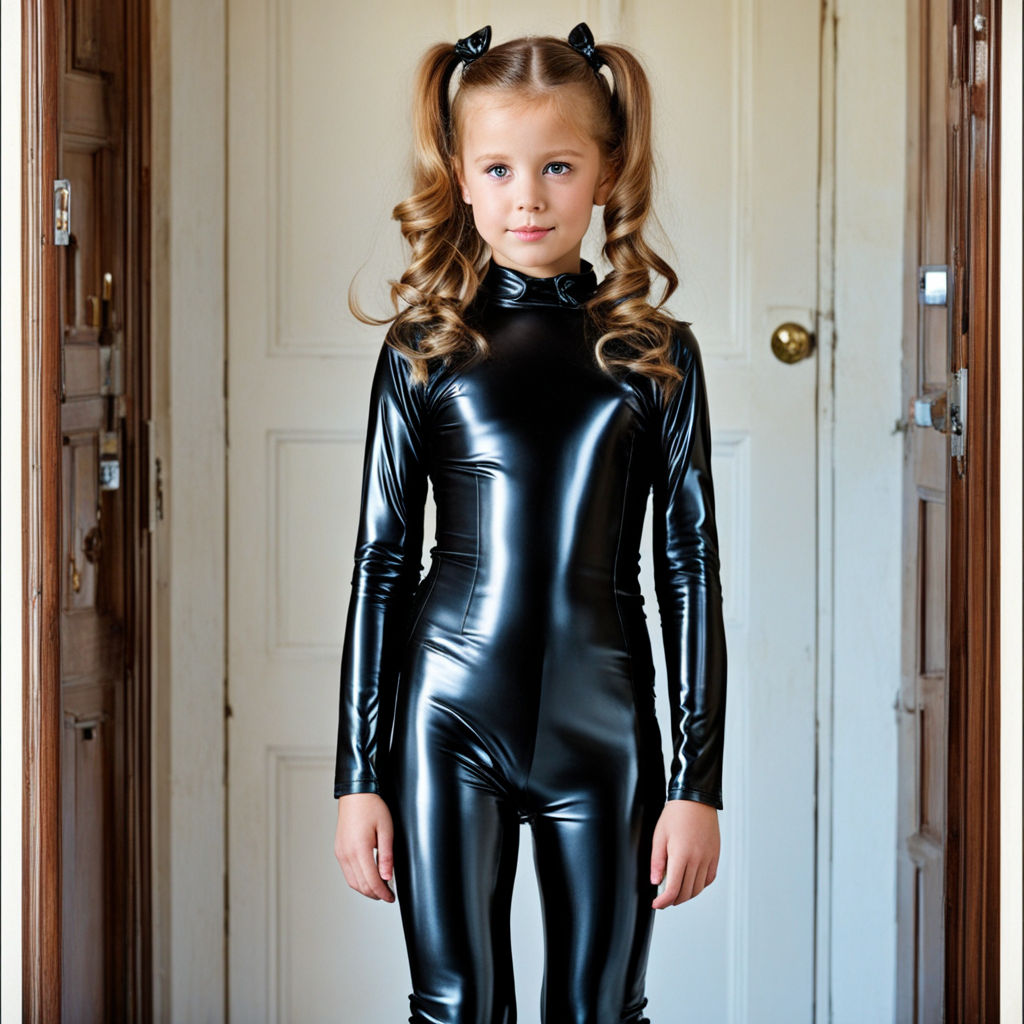 Cute 8 years girl in latex by Alexander Stutterheim - Playground