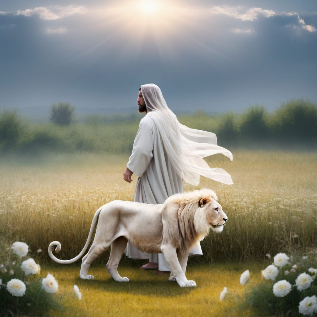 200mm f/2.8 full body profile portrait of Jesus in a veil wi... by ... 200mm f/2.8 full body profile portrait of Jesus in a veil wi... by ...