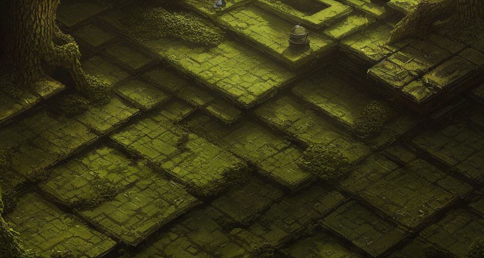 Flat texture for mossy dark corrupted ground; isometric low ... by ...