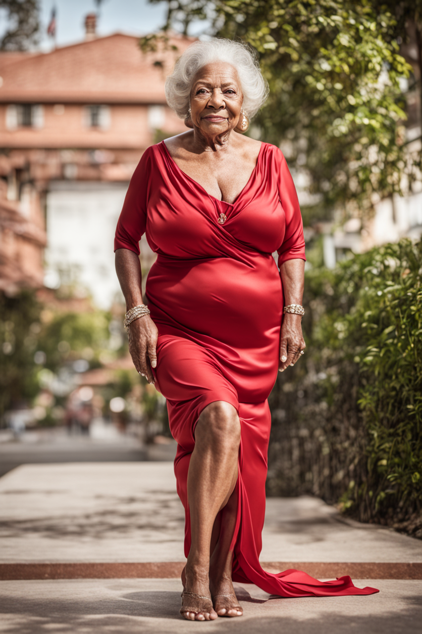 Plus size 70 yr old woman by James Johnson - Playground