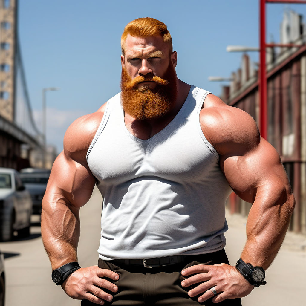 Extremely muscular bodybuilder by Vhr - Playground