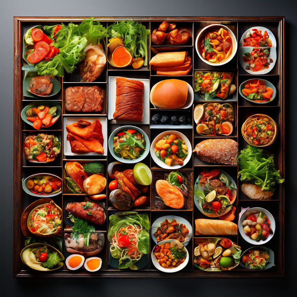 Mixture of all food collection images of resturent menu over... by ...