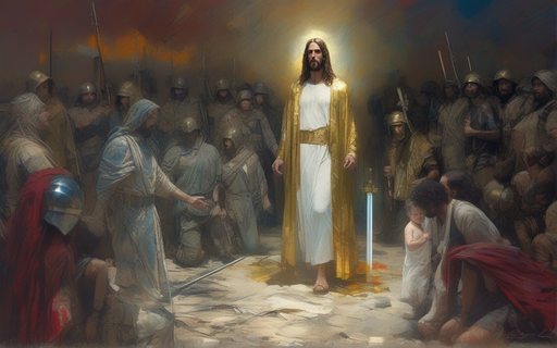 Walking jesus soldiers from all sides by Alejandro Gallegos - Playground