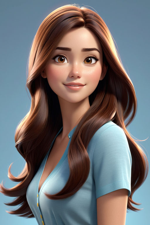 Pixar-style animation of a youthful 32-year-old woman by Elif Yeğen ...