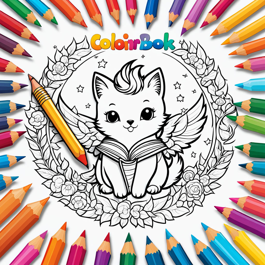 Coloring book logo for kids by Brandon Hayes - Playground