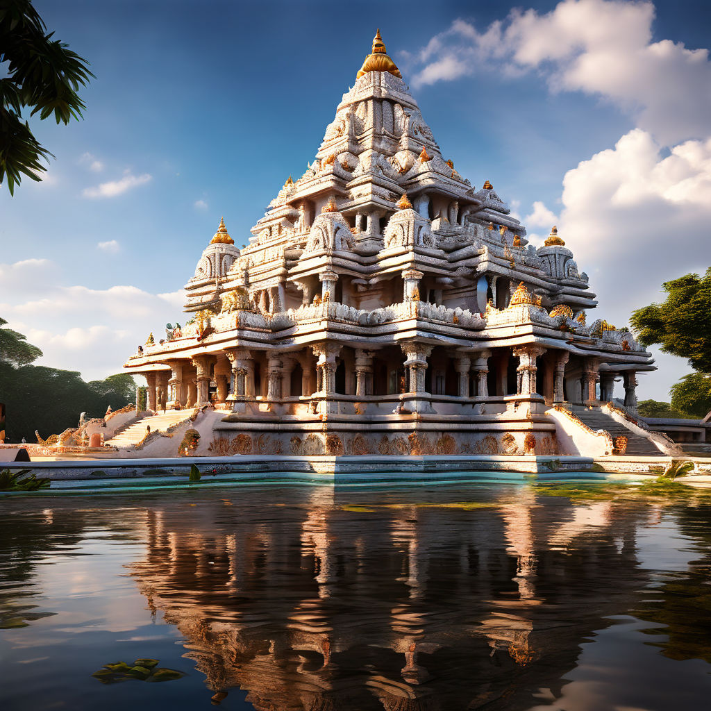 Majestic Hindu Temple in Southern Indian Temple Style by Mark Antony ...