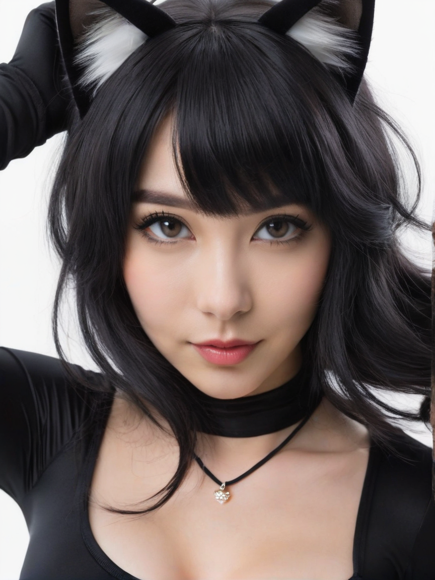 A cute cat girl by Andy John - Playground