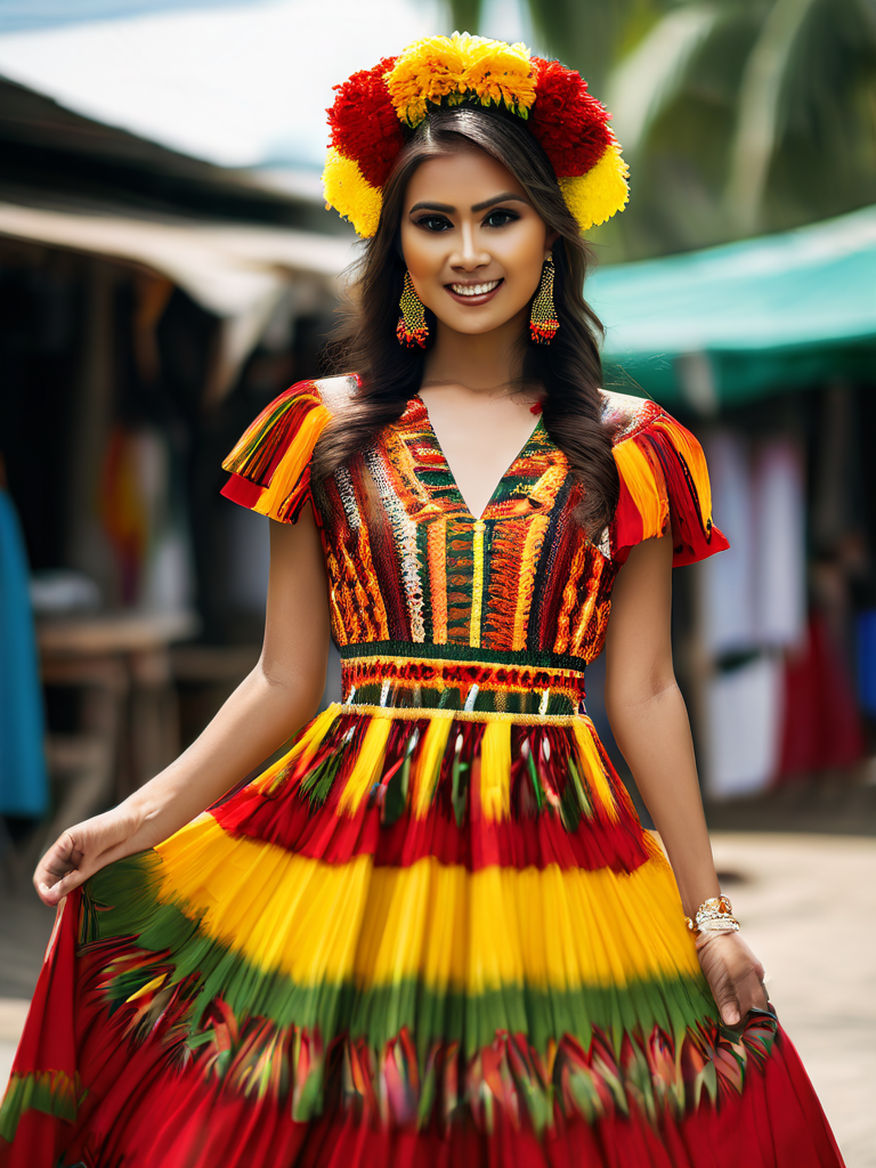 A kadayawan davao festival revealing gown dress; Philippines... by ...