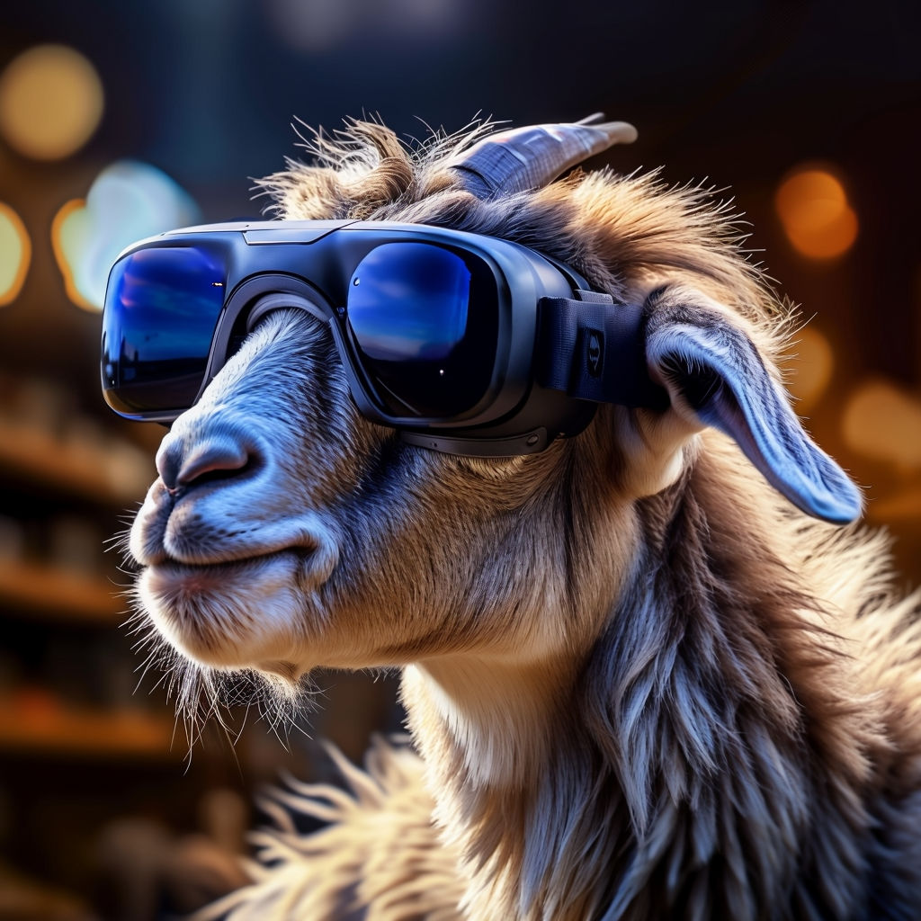 Create a goat with vr goggles in its eye. by Doğu Han - Playground