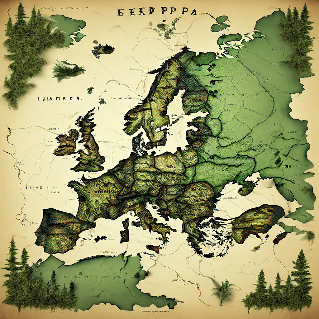 Hemp map of Europe by Yov Rootman - Playground