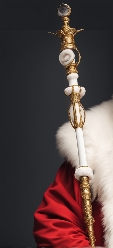 A close-up photograph of an ornate scepter held by someone d... by Amp ...