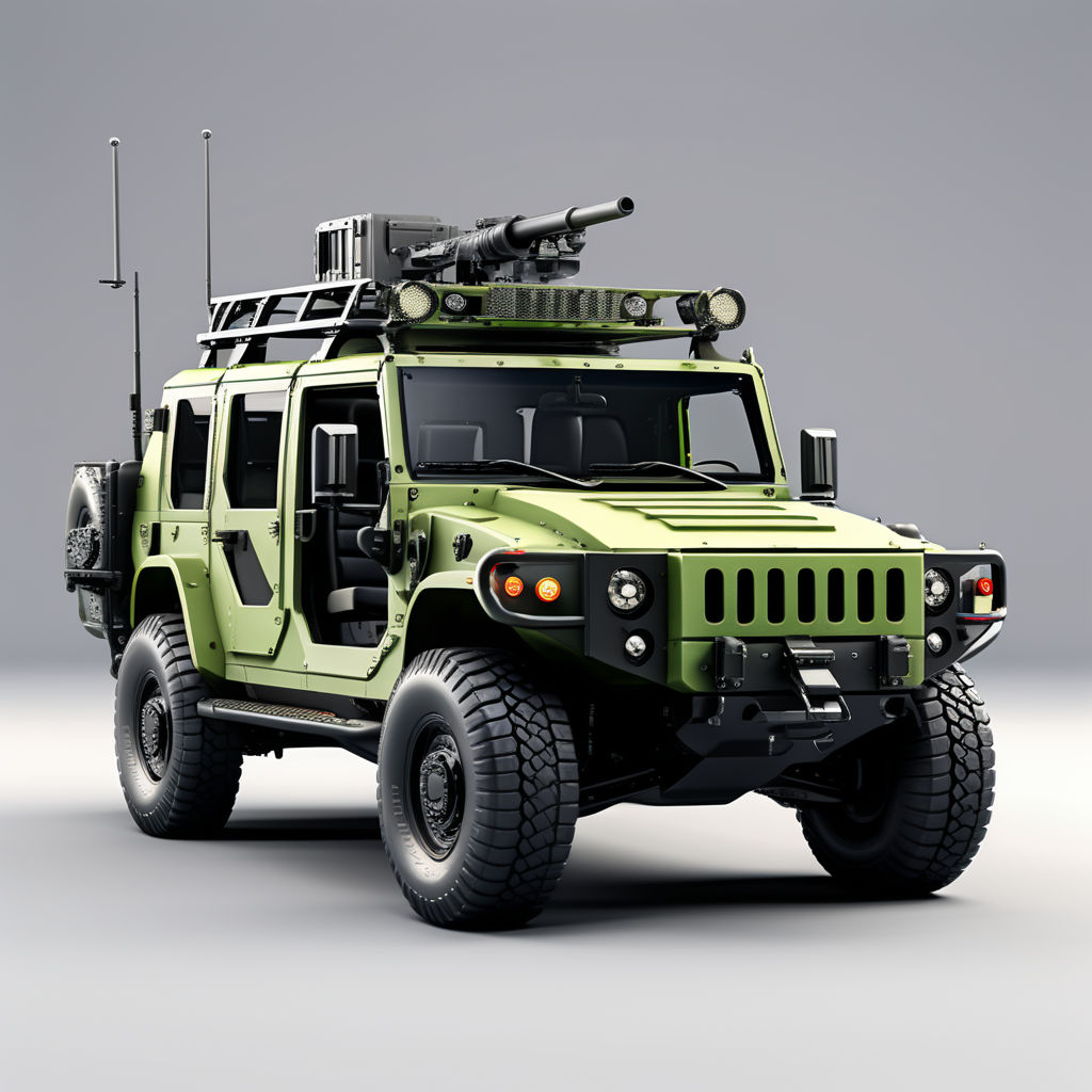 Humvee Aromred Car With 50cal Machine Gun by Harold44 - Playground