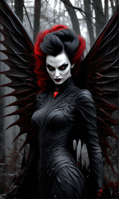 Vampire Nymph A gothic-style woman with vampire traits by Hossam Fahmy ...