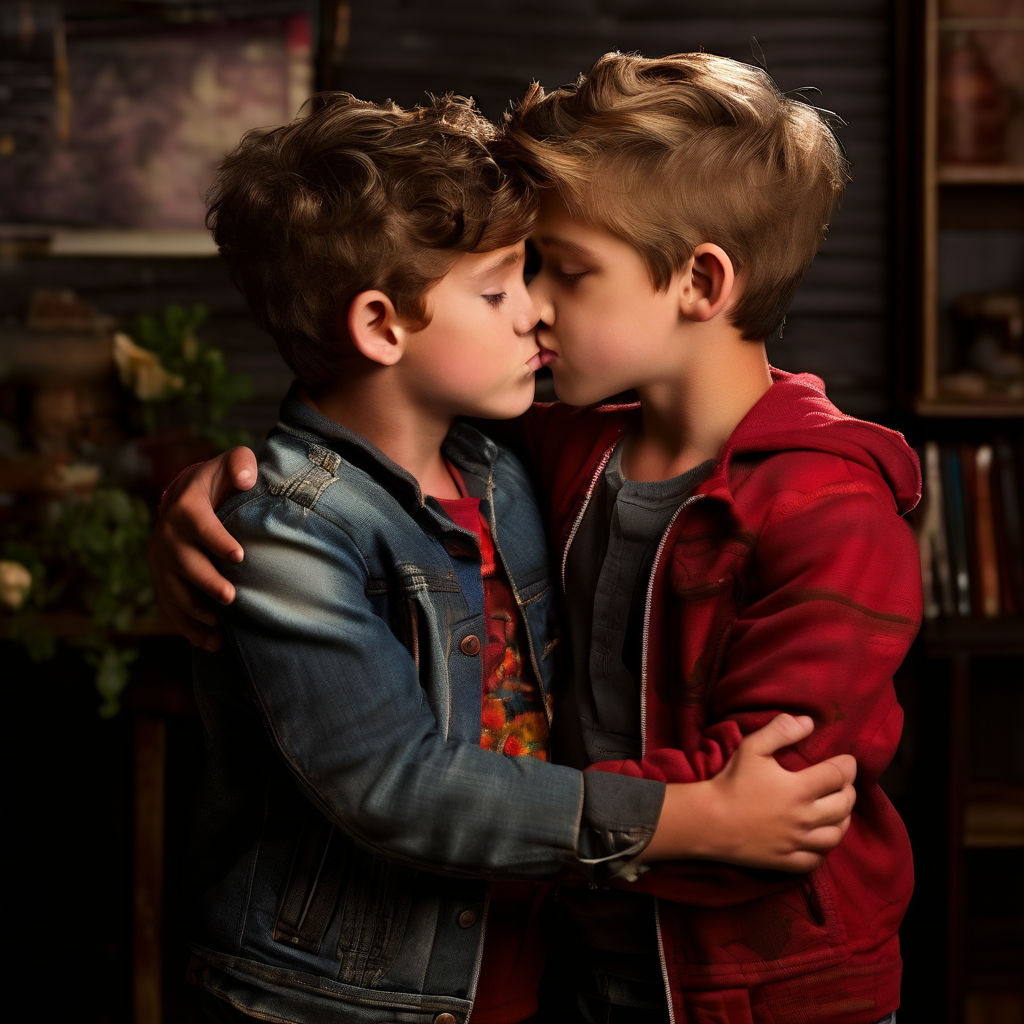 17 year old gay kids kissing for the first time by Angus Rourke - Playground