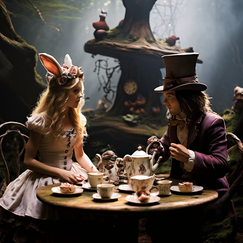 Alice in Wonderland tea party scene by K. BUSE SEDİR - Playground