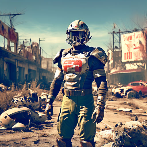 1950s fallout-style post-apocalyptic future scene by xGa3xl330 - Playground