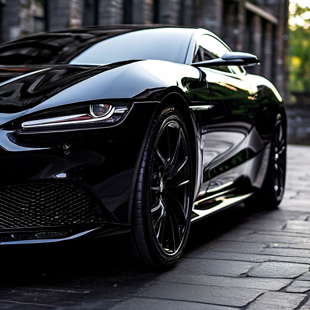 A sleek black car with a freshly applied coating by TRUDY LIM - Playground