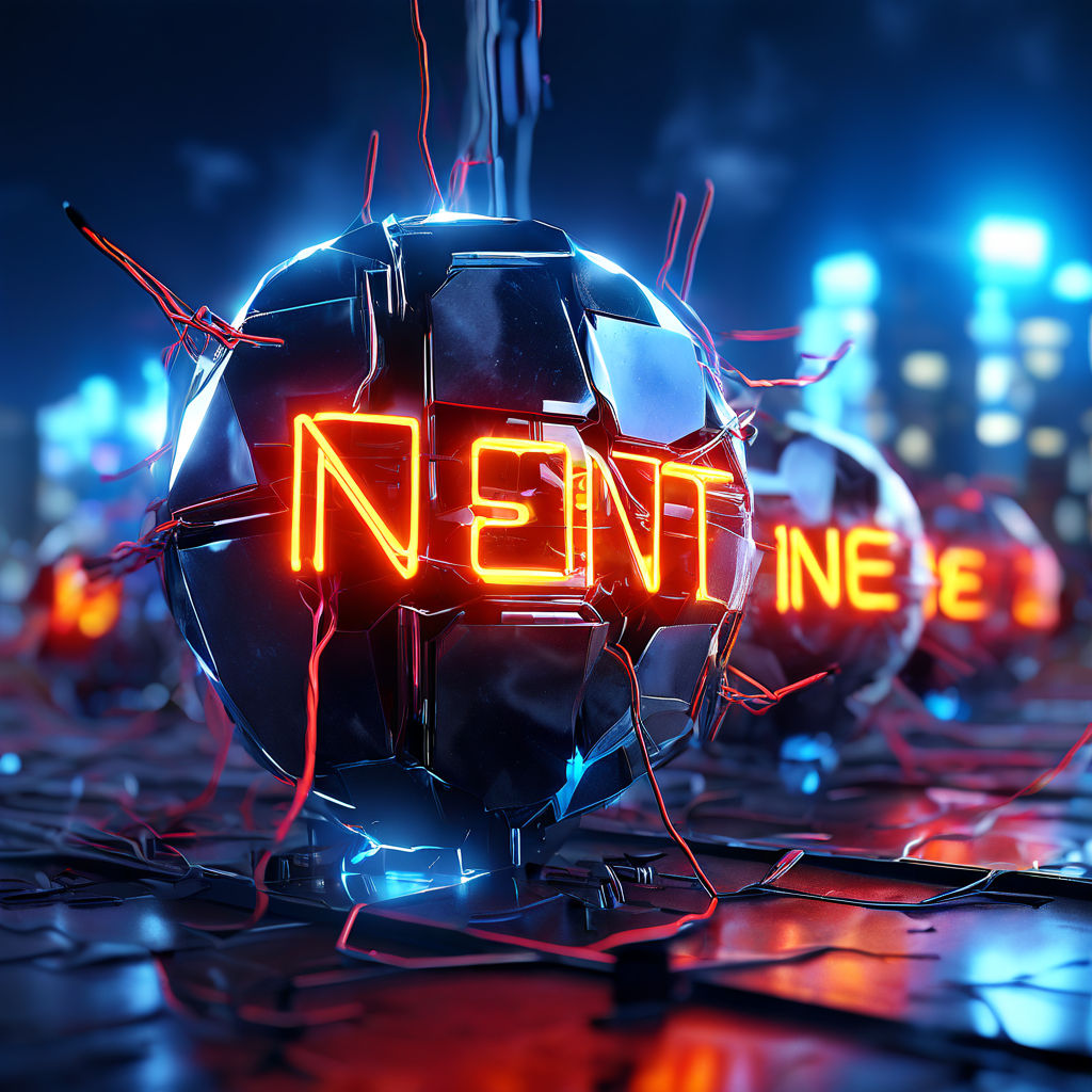 Logo for NEONET featuring photo-realistic asteroids intercon... by ...