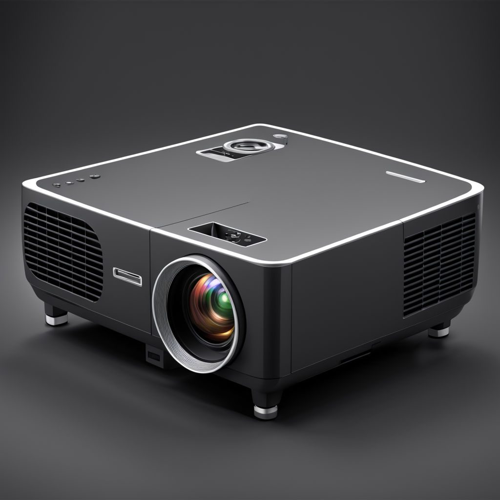 Generate a clipart of a compact digital projector. no backg... by Andy ...