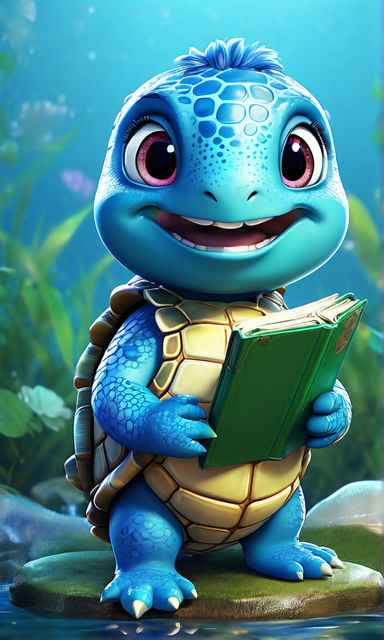 Cute turtle character by 김진호 - Playground