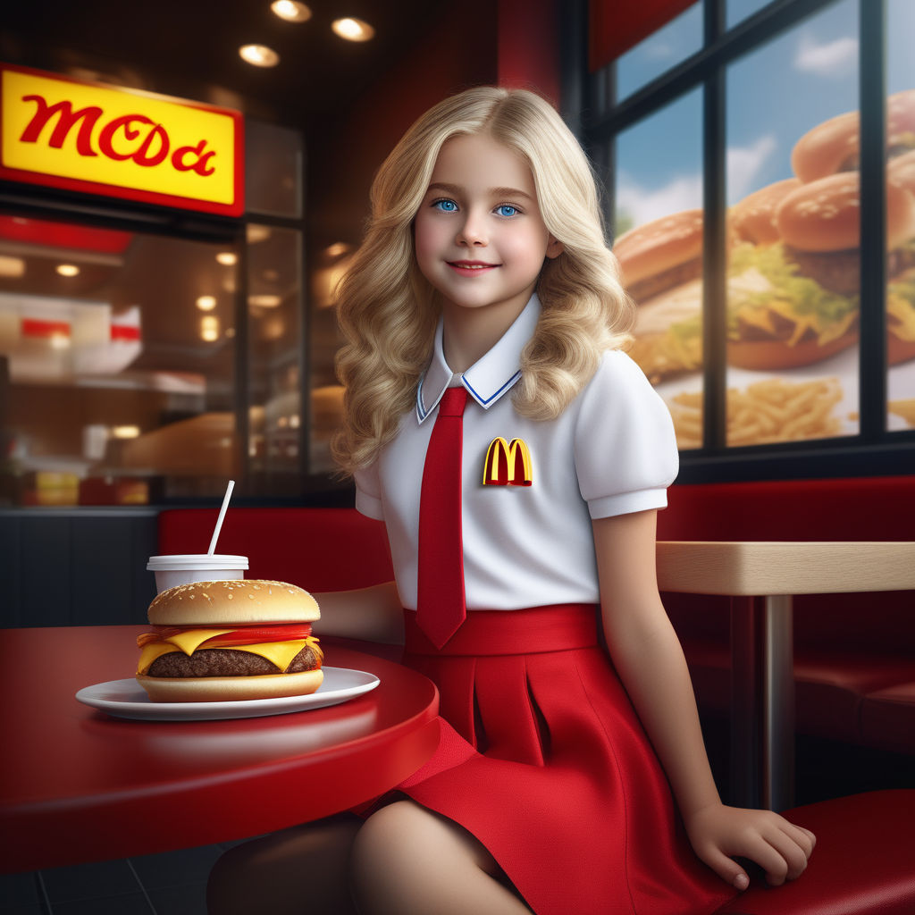 A hyper realistic photo of a beautiful 12 years old girl wea... by Jose ...