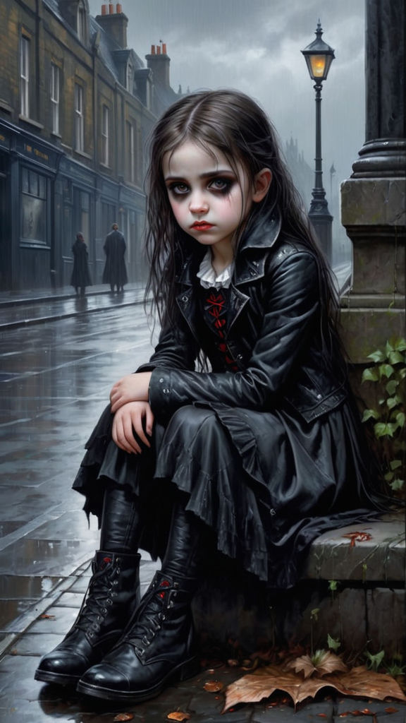 Cute little gothic girl by Roger - Playground