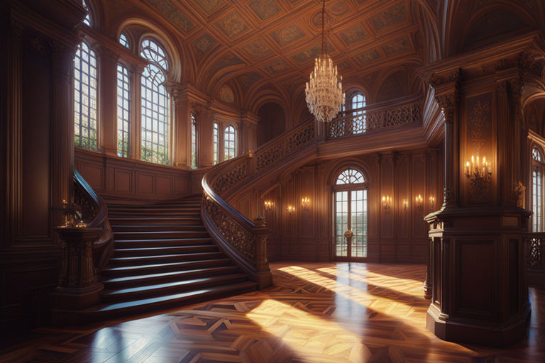 Foyer of an old castle by Hannah Schild - Playground