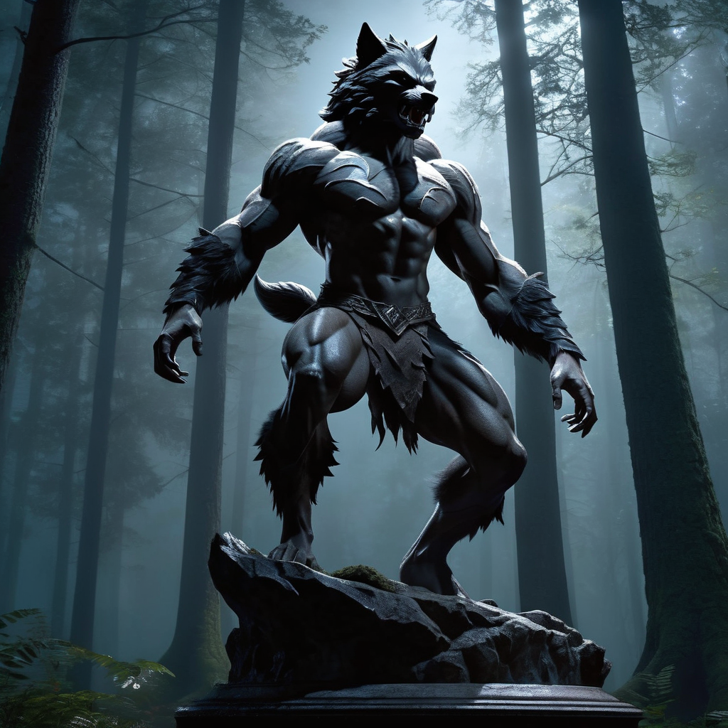 Male teenager mid-transformation into a werewolf by Jey (SoliKey ...