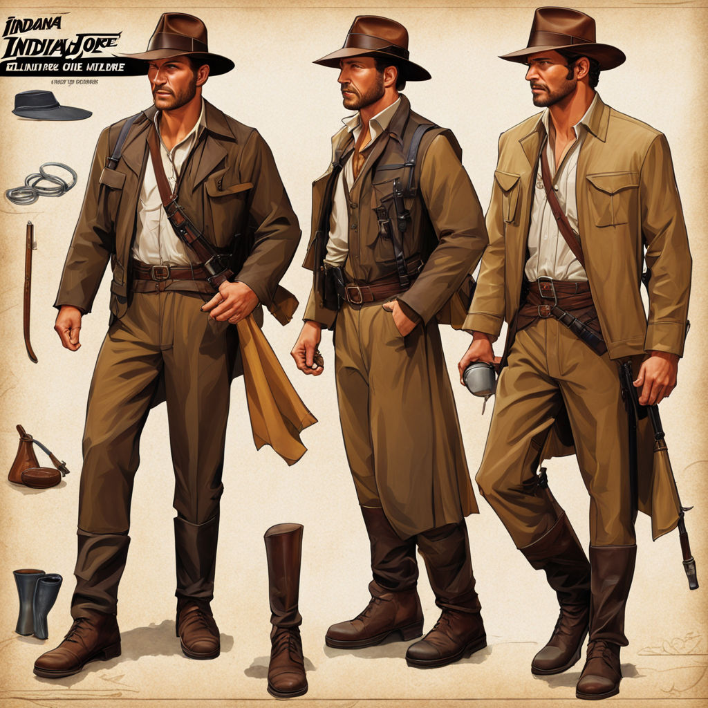 Indiana Jones detailed clothing walking by Jose Marin Castillo - Playground
