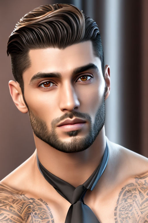 Hyper-realistic digital illustration of a handsome man by Svetlana ...