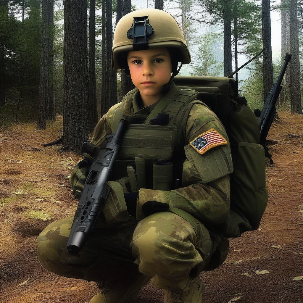 Task Force 141 14-year-old soldier from Mw 2 lost in a fore... by ...