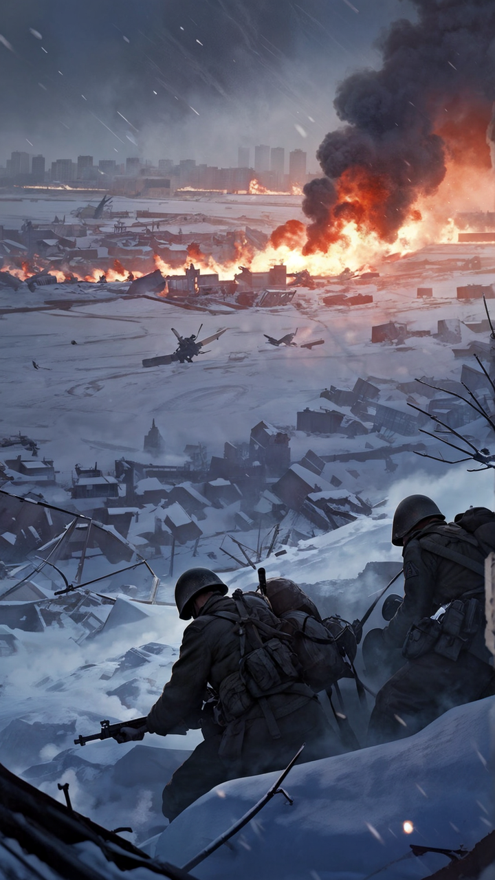 Illustration depicting the Battle of Stalingrad by Vita Provita ...