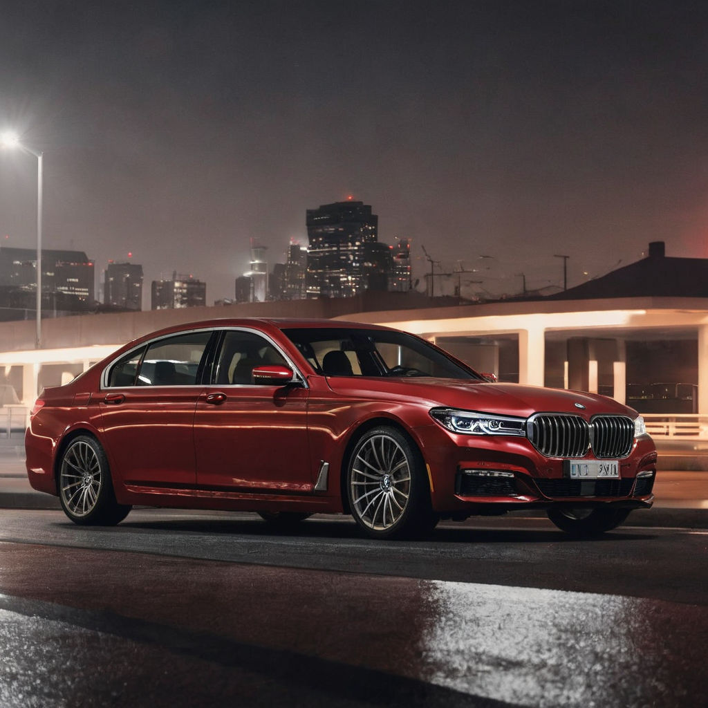 Red bmw 7 series by durjoy evan - Playground