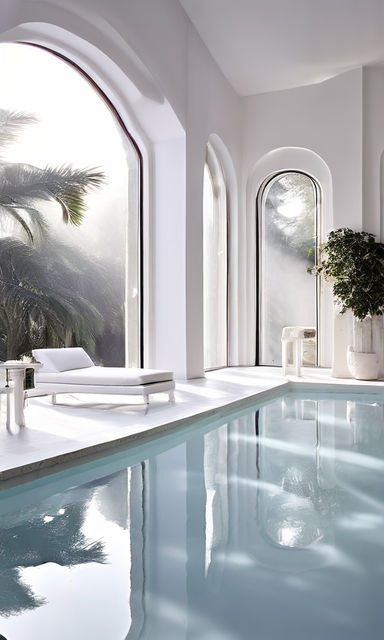 White pool room by Tommy Delke - Playground