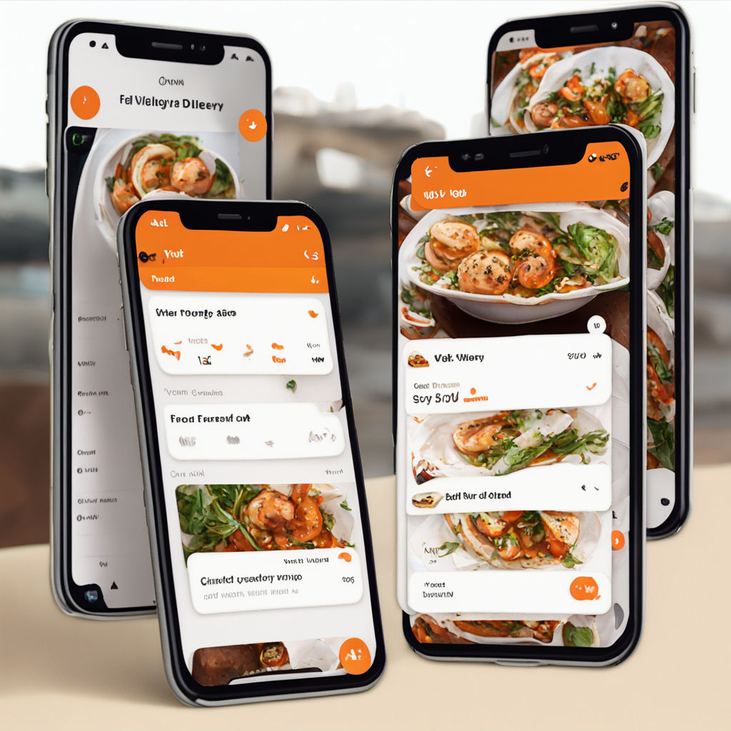 Mobile view of using the food delivery app for food and the ... by Aaaa ...