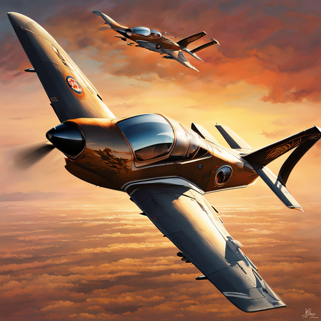 Lion-themed fighter jet piloted by a regal lion by Tarif Ali - Playground